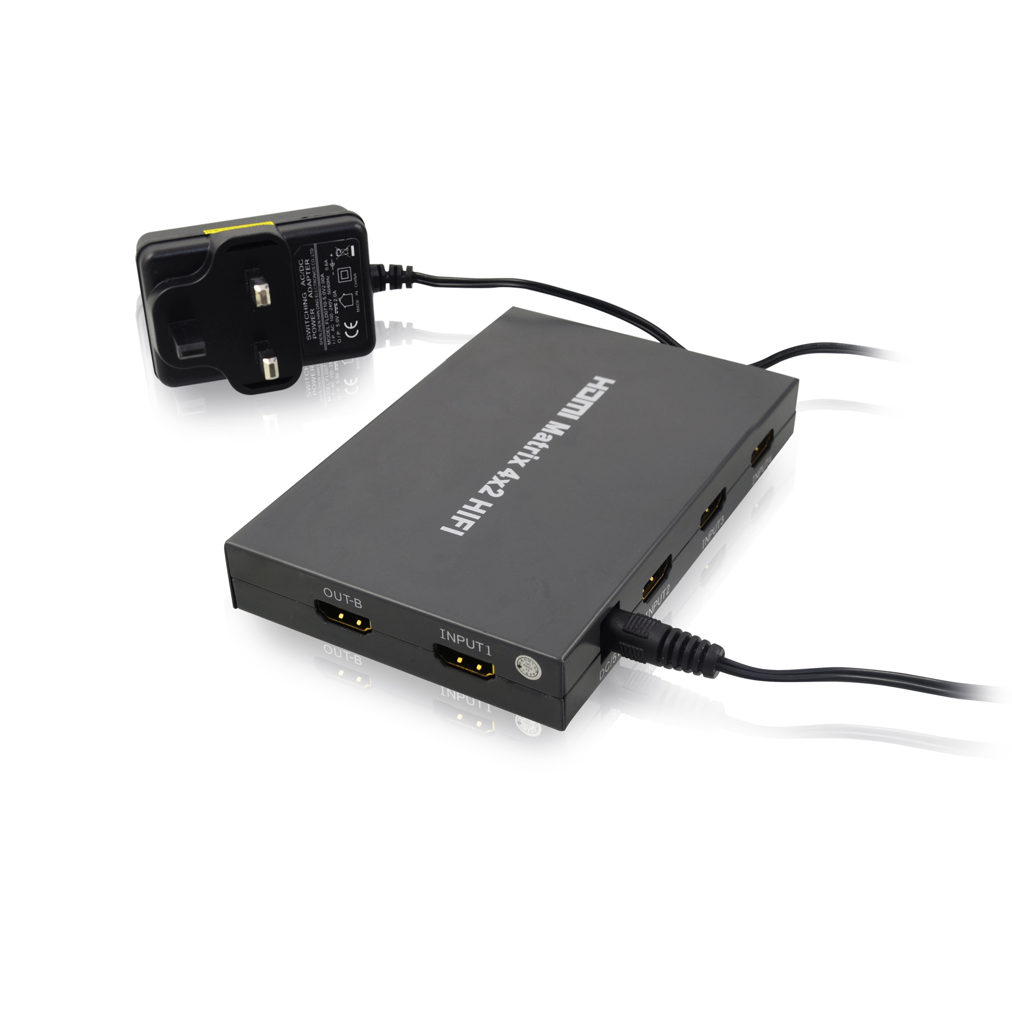 Leicke | KanaaN 3D 4x2 HDMI Splitter | 3D Enabled | Remote Control
